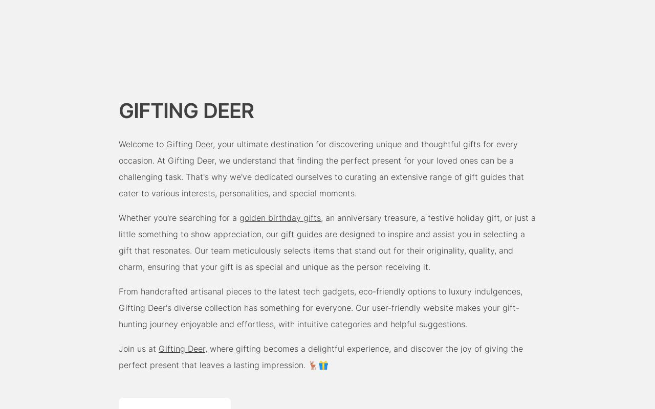 Gifting Deer